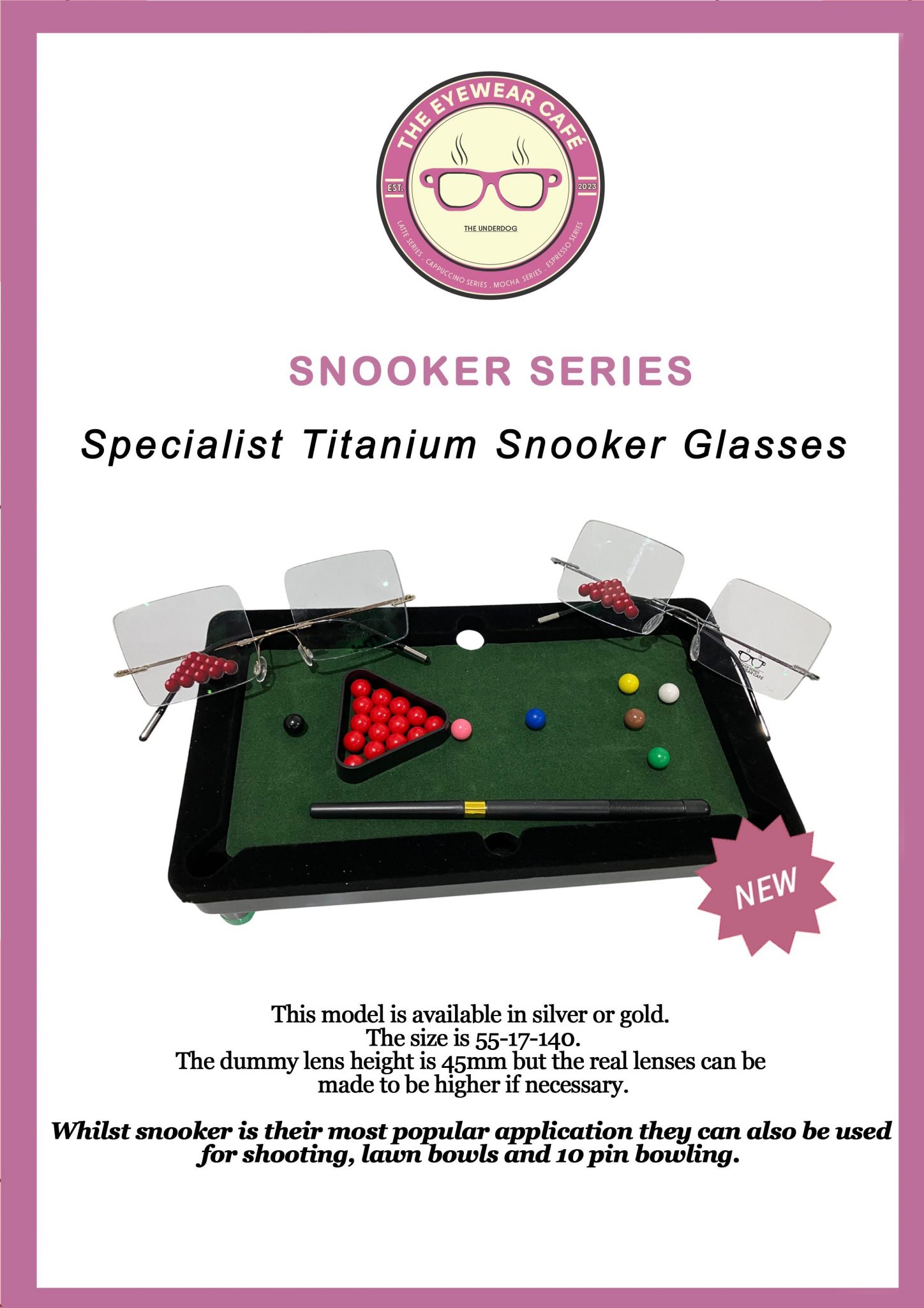 Snooker Series - Snooker Glasses - The Eyewear Café